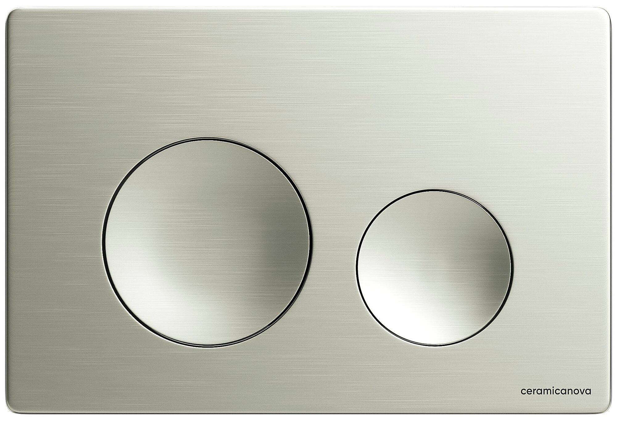 Кнопка смыва Ceramicanova Balance Circle, брашированный никель, CN12-001BN
