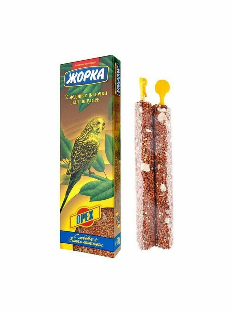 Медовые палочки 2шт Жорка для попугаев (Орех)