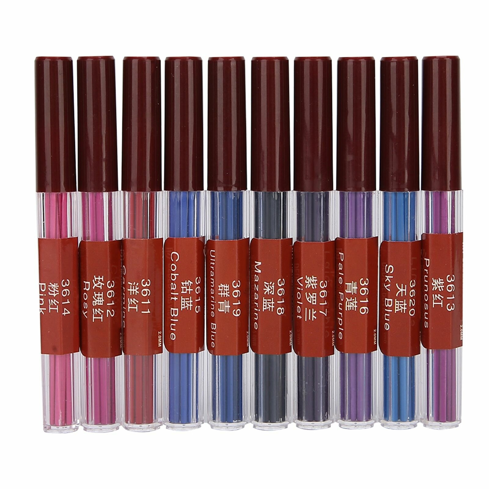 Красочные механические стержни для карандашей 2,0 мм, 10 шт. в упаковке, стержни для художественного письма для рисования, рисования эскизов