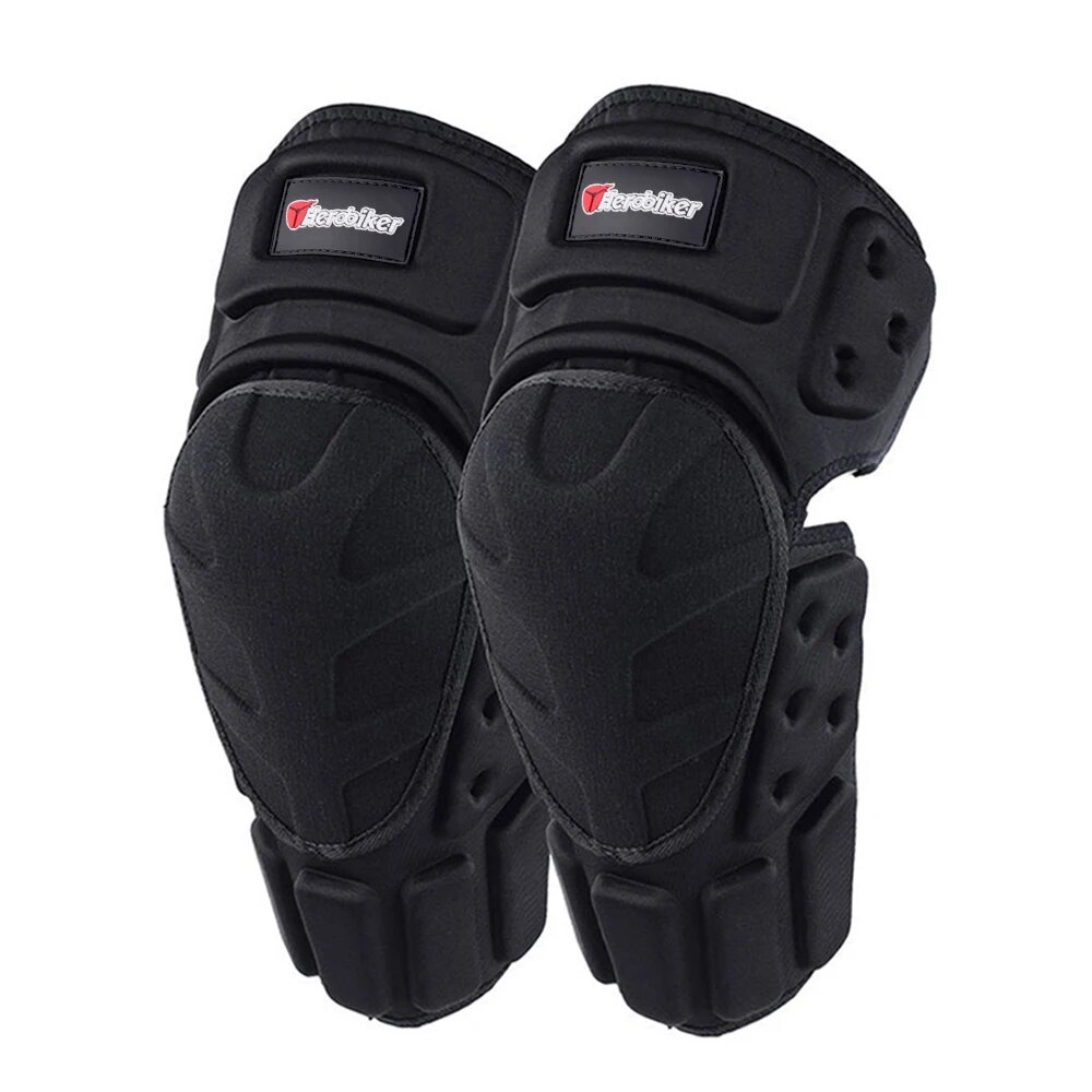 HEROBIKER мотоциклетные наколенники Joelheira Motocross наколенник защита MTB лыжное защитное снаряжение наколенник мото наколенник поддержка, Черный