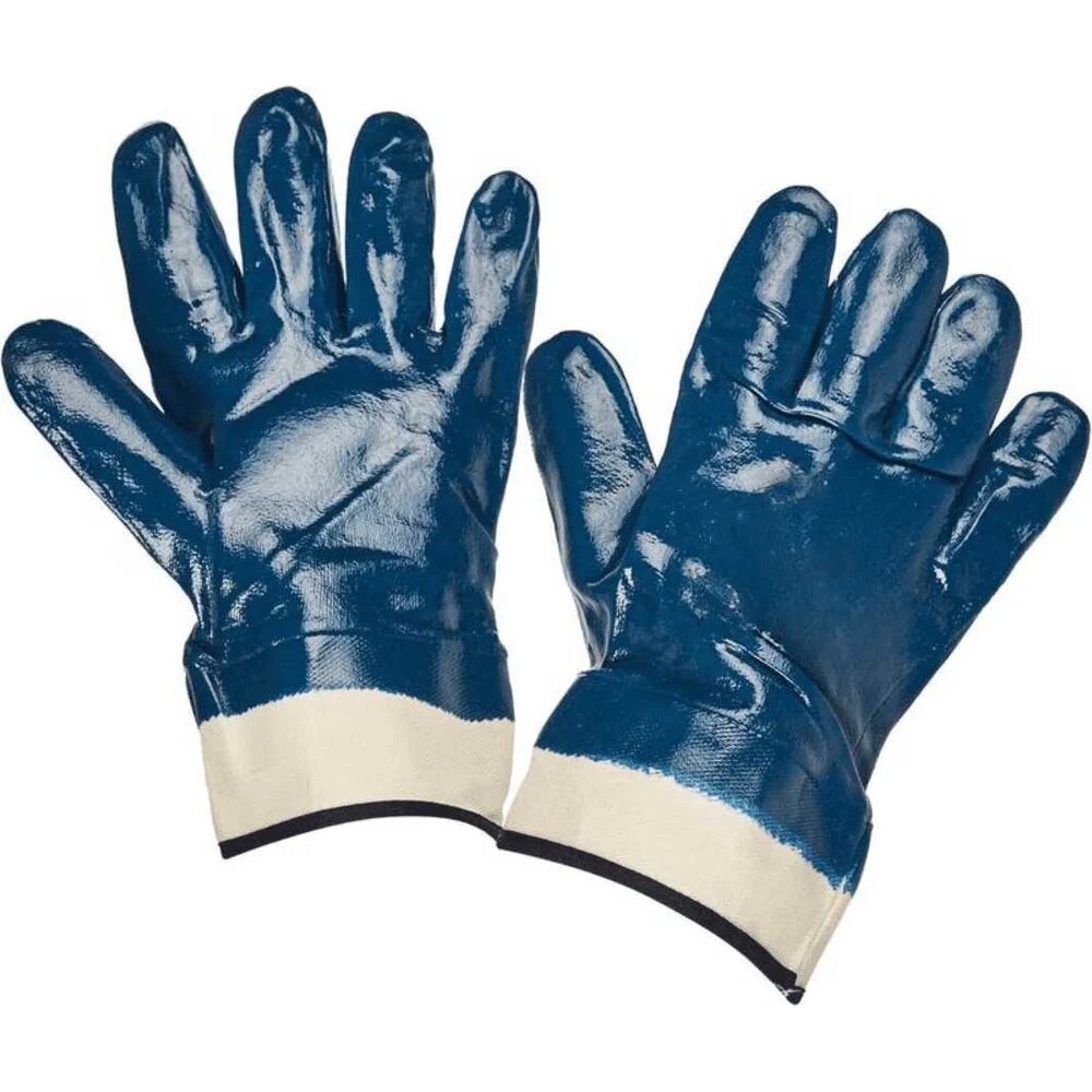 ООО "Компания "САБ" Перчатки х/б с полным нитриловым покрытием (манжета крага) 12 пар ПЕР.010