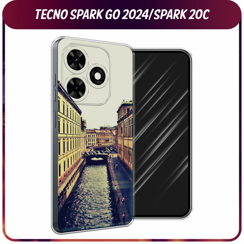 Чехол на Tecno Spark Go 2024/Spark 20C / Текно Спарк Го 2024/Спарк 20C с принтом "Санкт-Петербург"