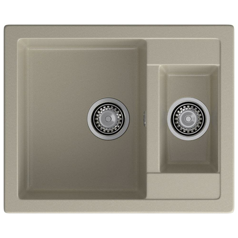 Кухонная мойка GranFest QUADRO 610K, топаз