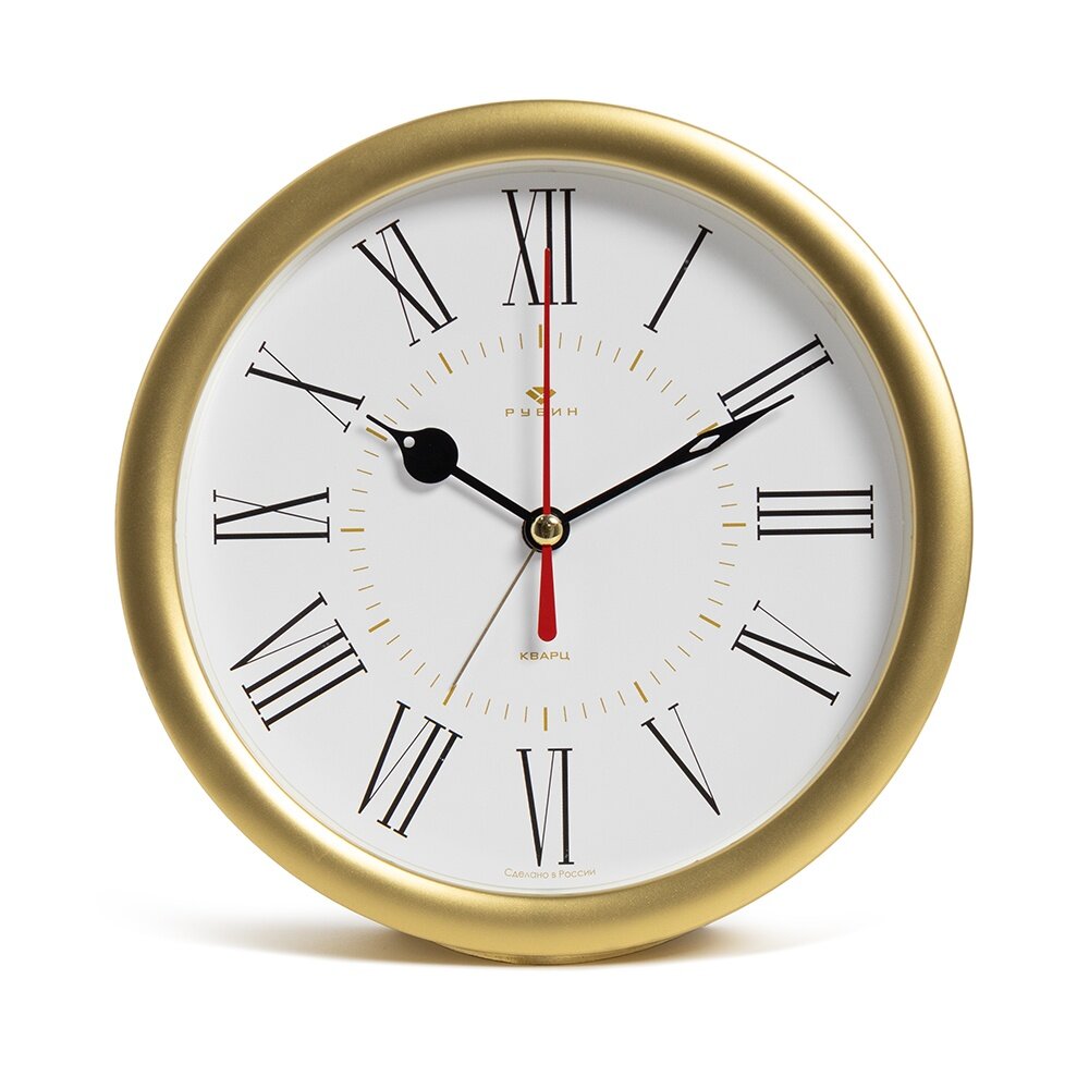 Будильник кварц золотой «Классика» B4-061