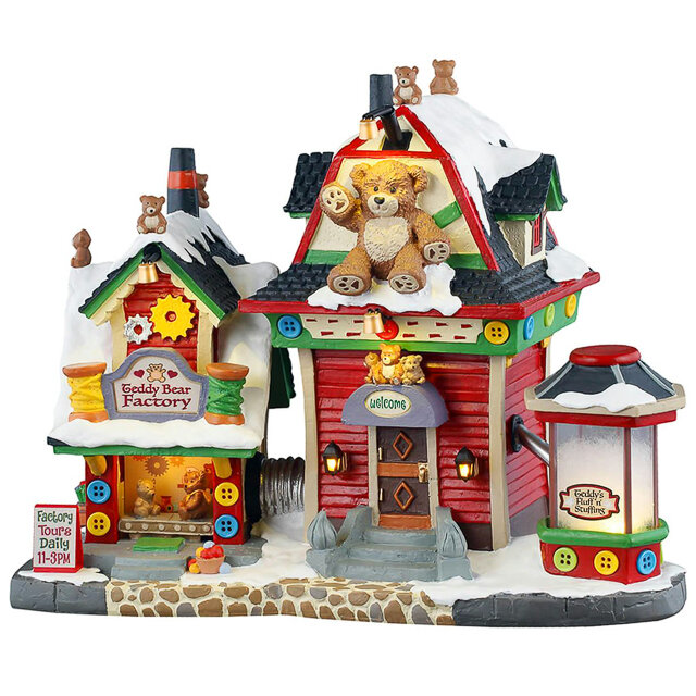 Композиция Фабрика плюшевых мишек 26*20 см, подсветка, Lemax, 55312-lemax