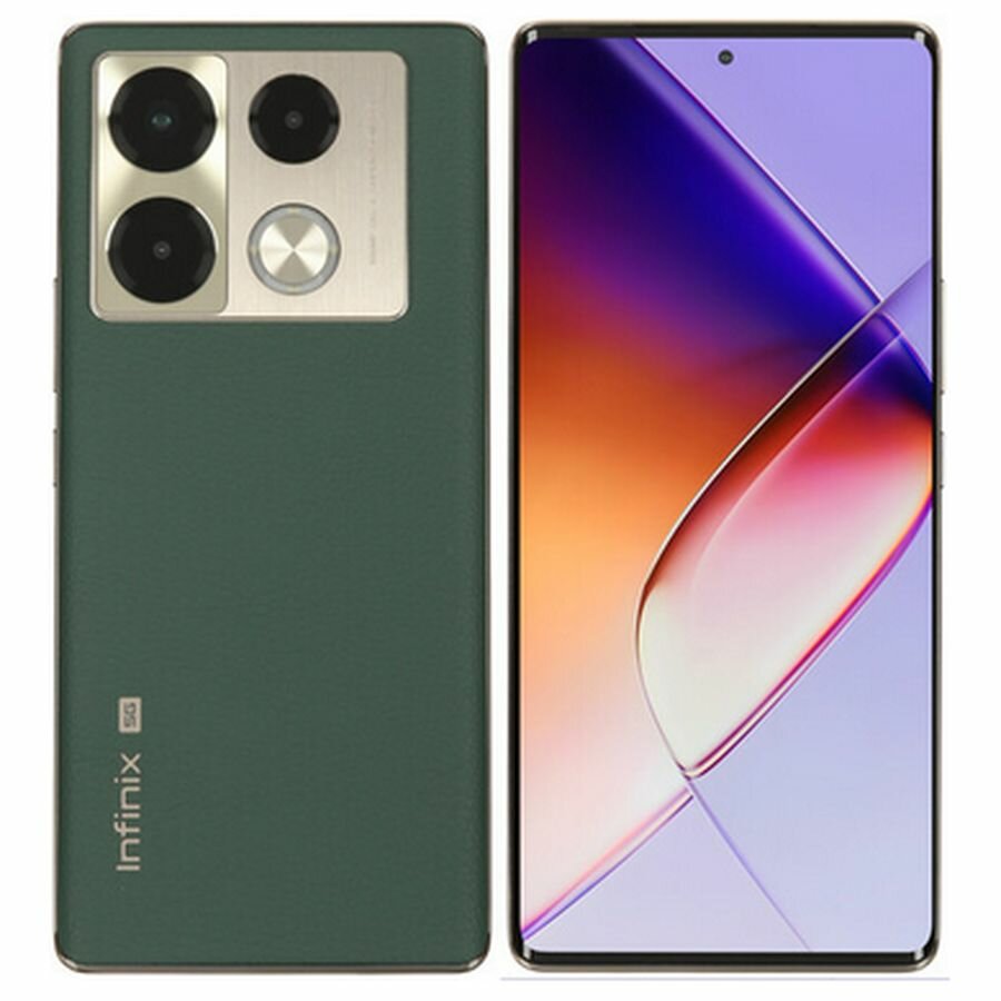 6,78" Смартфон Infinix NOTE 40 Pro+ 5G 12/256 ГБ (NOTE 40 PRO+ 5G) 2024, зеленый