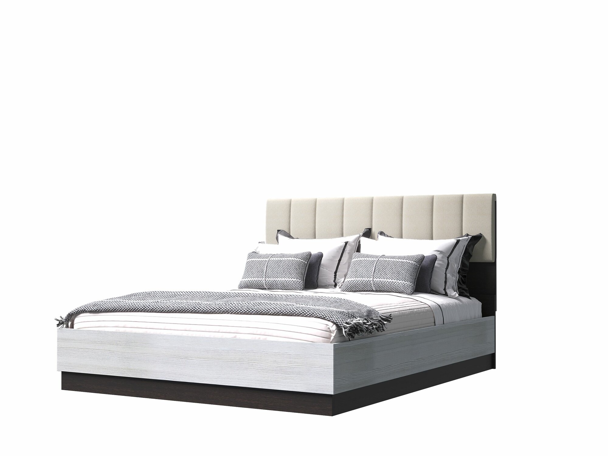 Кровать адель 1,4 Венге-Лоредо+Орт. осн. 1,4+Накладка 1,4 (Эра)