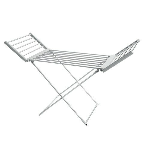 Сушилка для белья напольная Лайма 700978 Home, электрическая, раскладная, алюминиевая, три зоны сушки, нагрев 60 °С