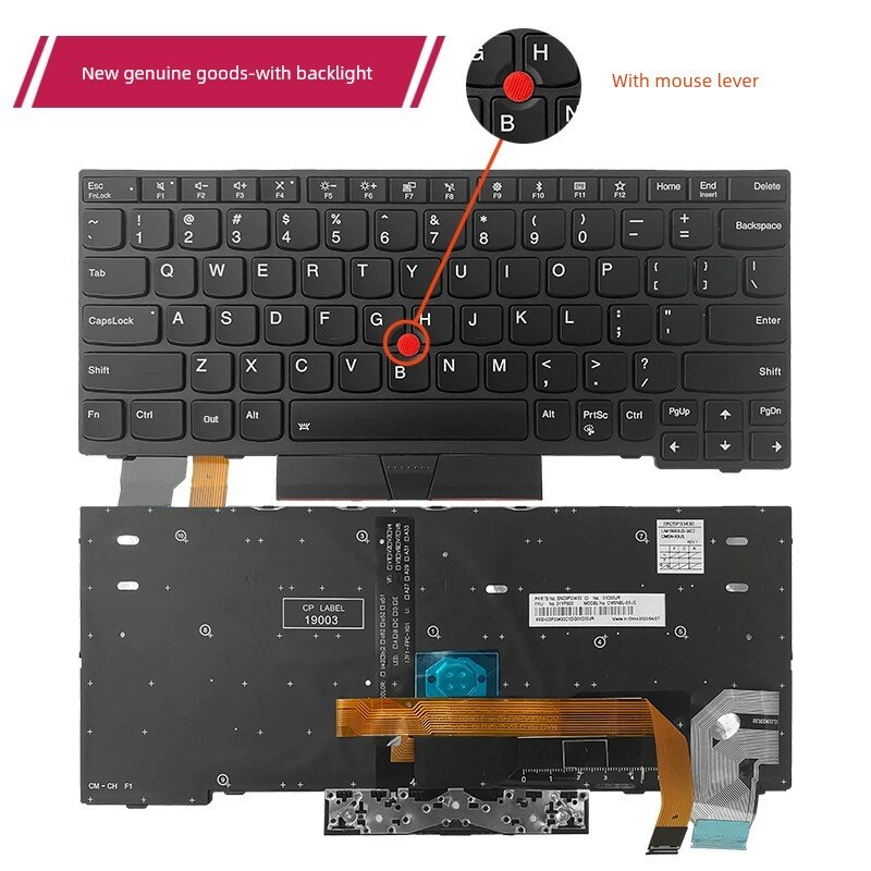 Подходит для клавиатуры Lenovo Thinkpad X13 Gen1 L13 Yoga Gen2 S2 Yoga 5-го поколения Совершенно новый, оригинальный