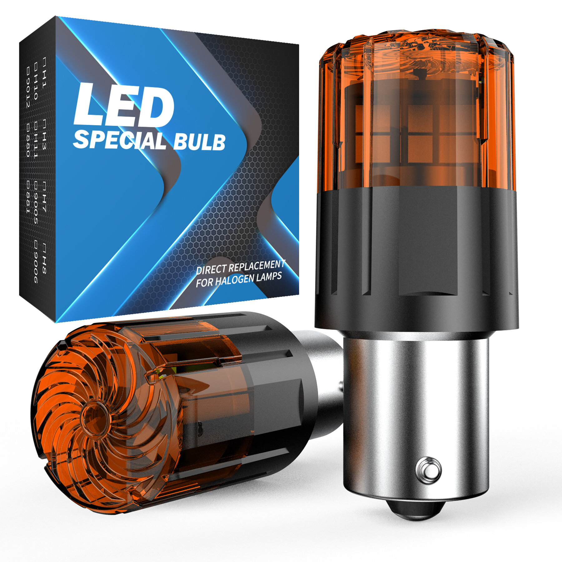 Лампы указателей поворота BAU15S PY21W BAU15S PY21W Canbus для замены задних указателей поворота без ошибок,2шт.