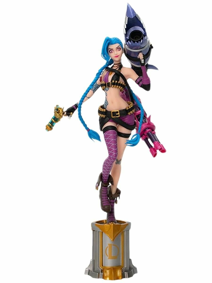 Фигурка Лига Легенд, Безбашенная пушка Джинкс / League of Legends Jinx Complete Figure, также может использоваться как ручка