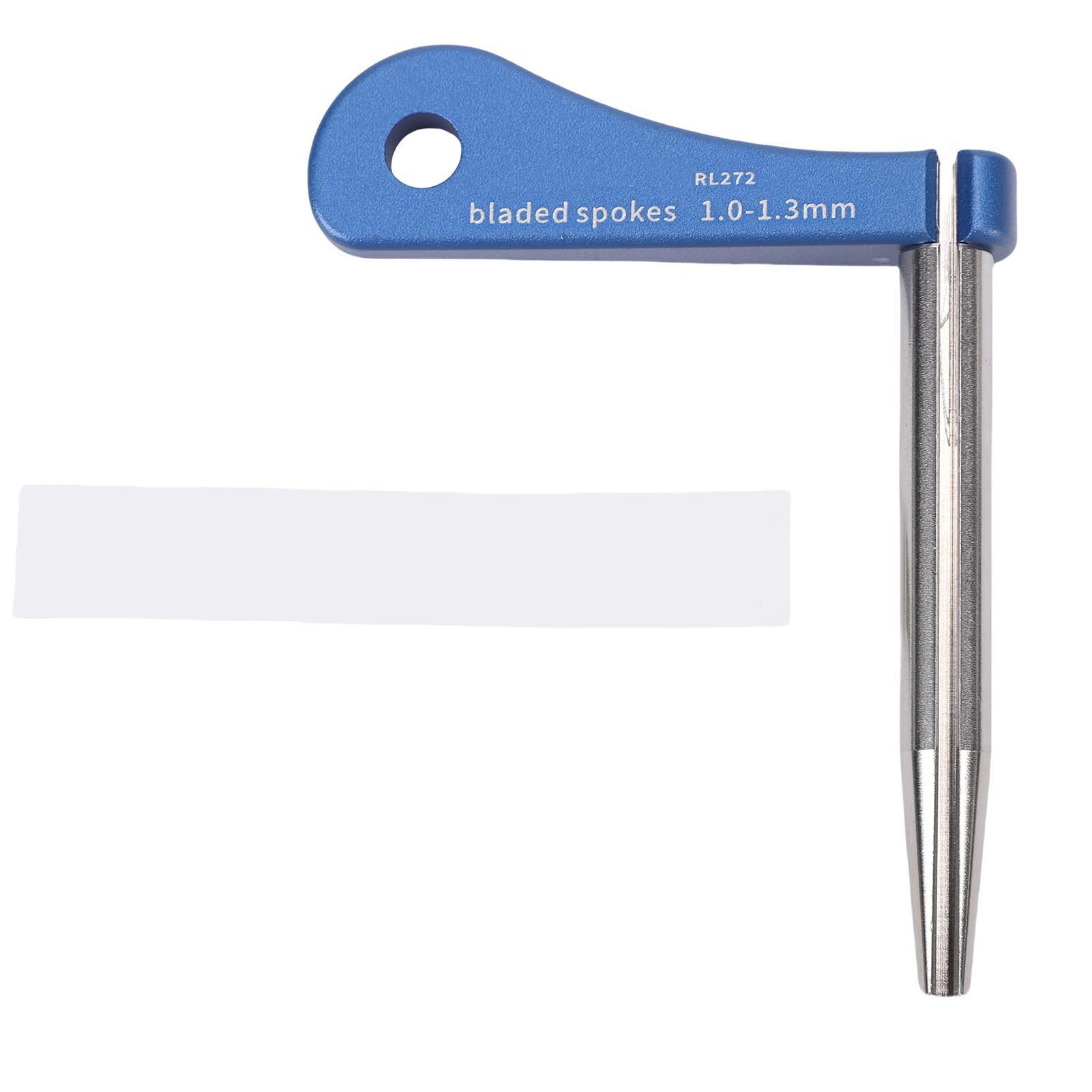 Инструмент для ремонта и регулировки спиц велосипеда, держатель для плоских спиц из алюминия и стали, гаечный ключ для ремонта и регулировки спиц толщиной от 1,0 до 1,3 мм.