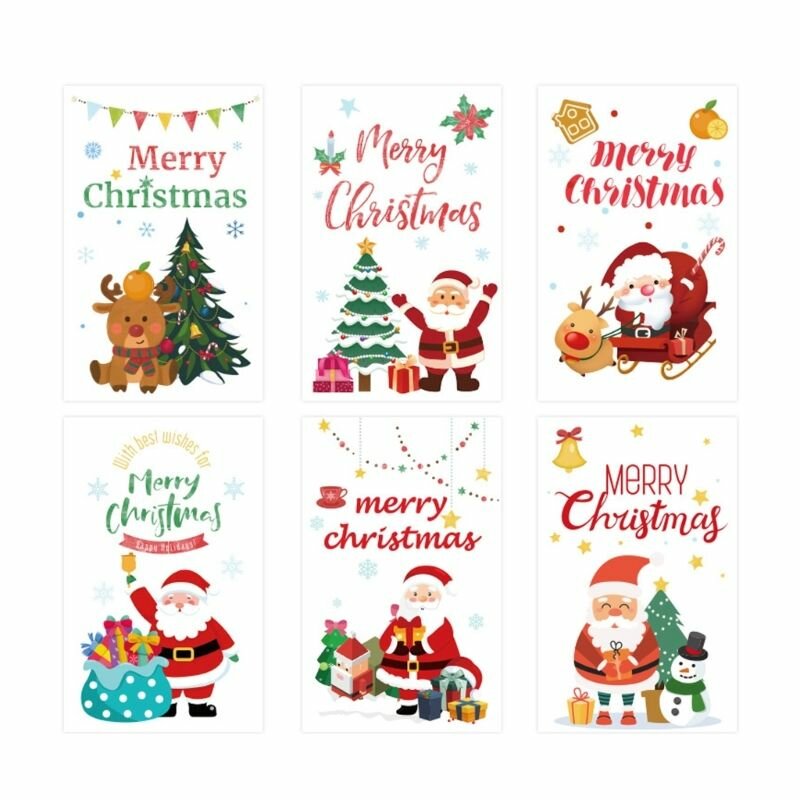 Трансграничная рождественская поздравительная открытка Christmas small card envelope set-J (Рождественская типа A6)