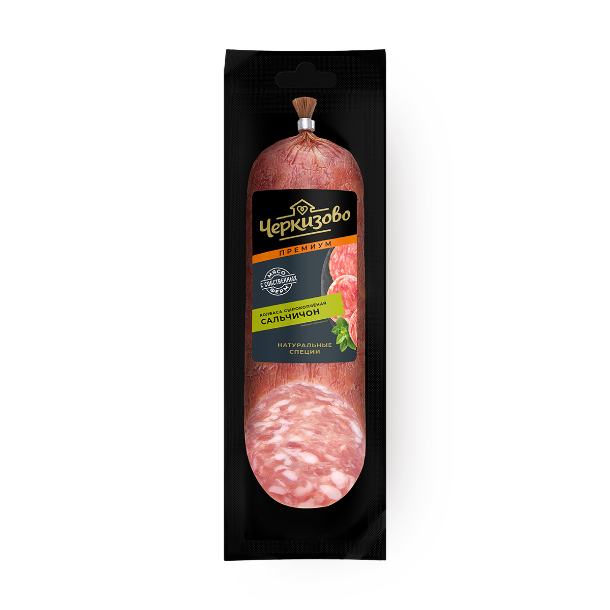 Колбаса Черкизово Сальчичон, сырокопченая, свинина, вакуумная упаковка, 300 г