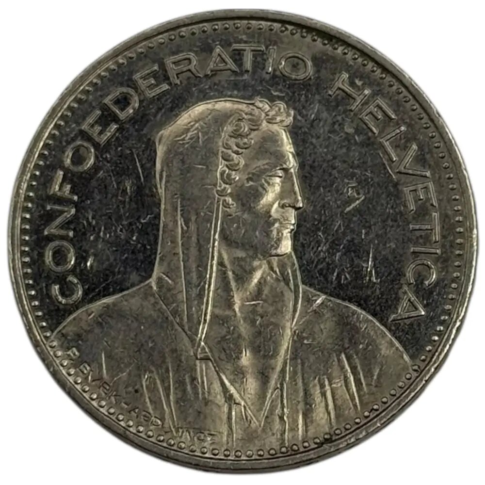 Швейцария 5 франков 1997 г. (B)