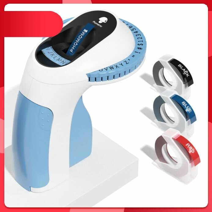 Эксклюзивный механический принтер Dymo Omega Organizer XPRESS с 9 мм лентой и латинской клавиатурой, модель S0719970