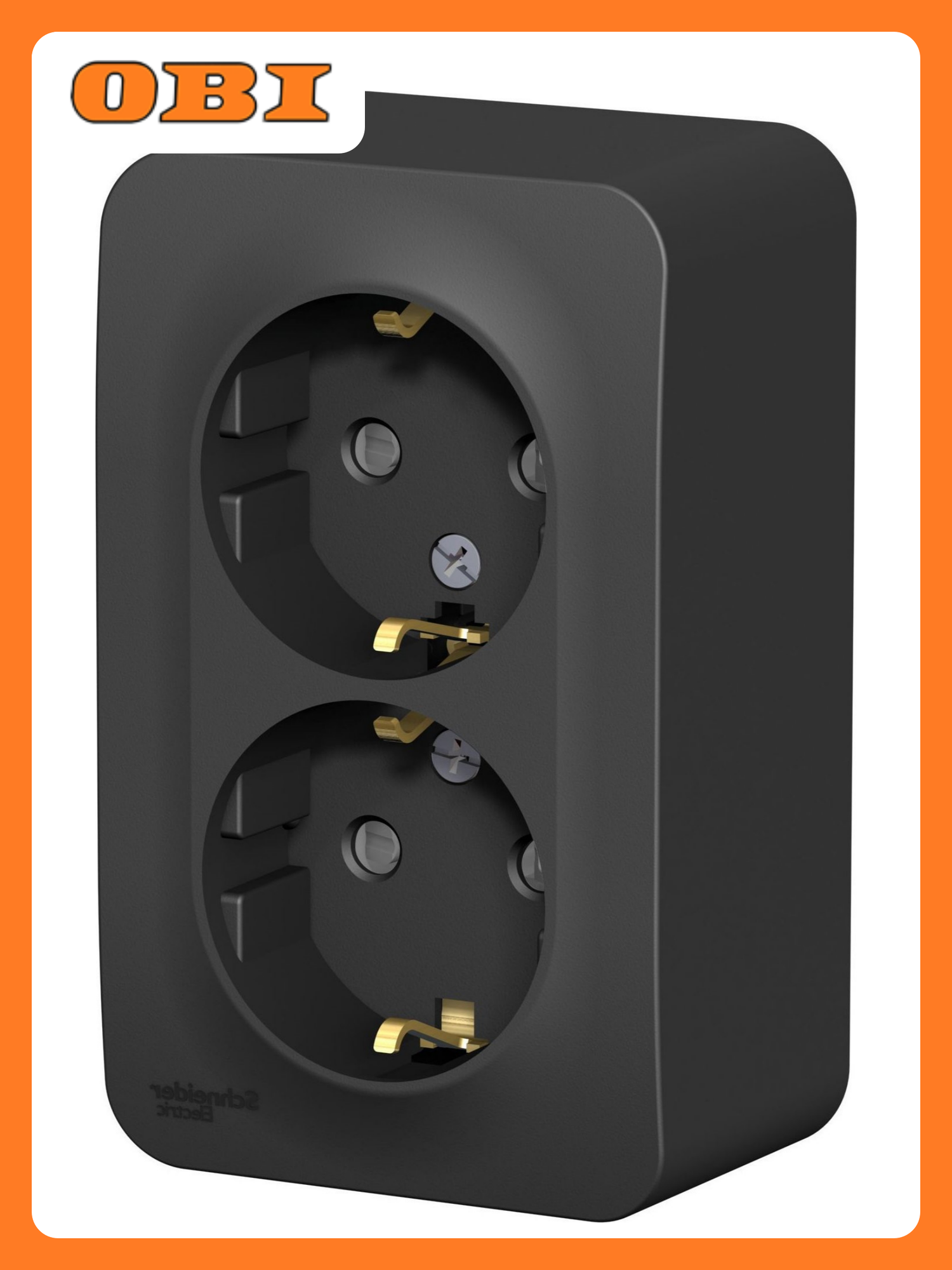 Розетка Schneider Electric BLNRA011216, 2 поста, IP20, черный