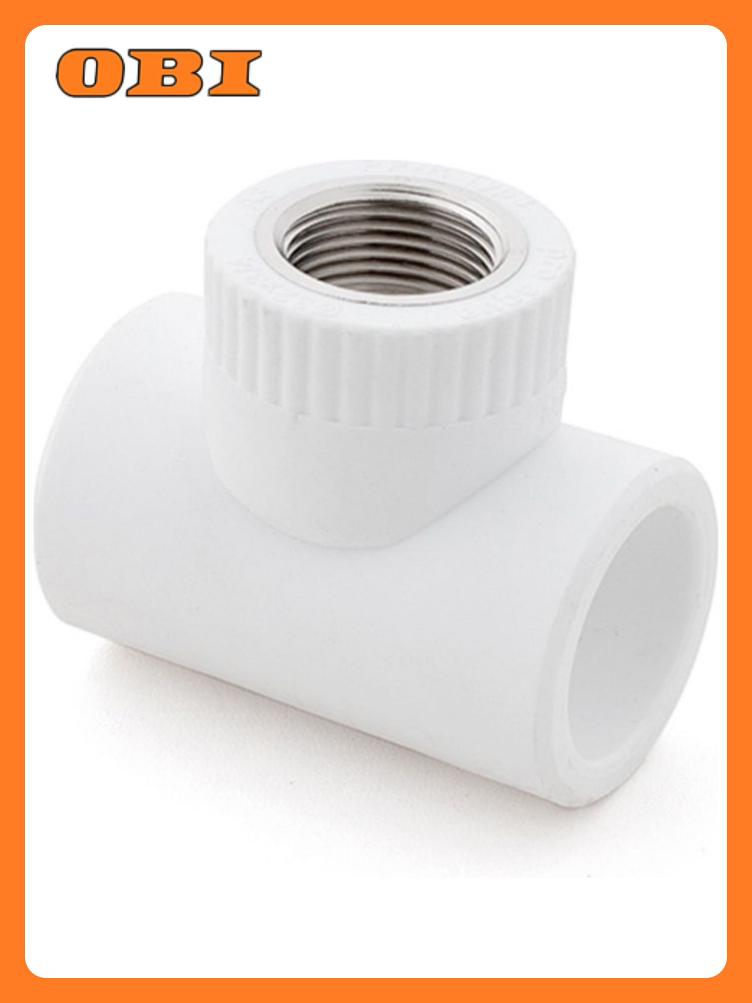 Тройник комбинированный PPR внутренняя резьба 32х 3/4, белый, RTP