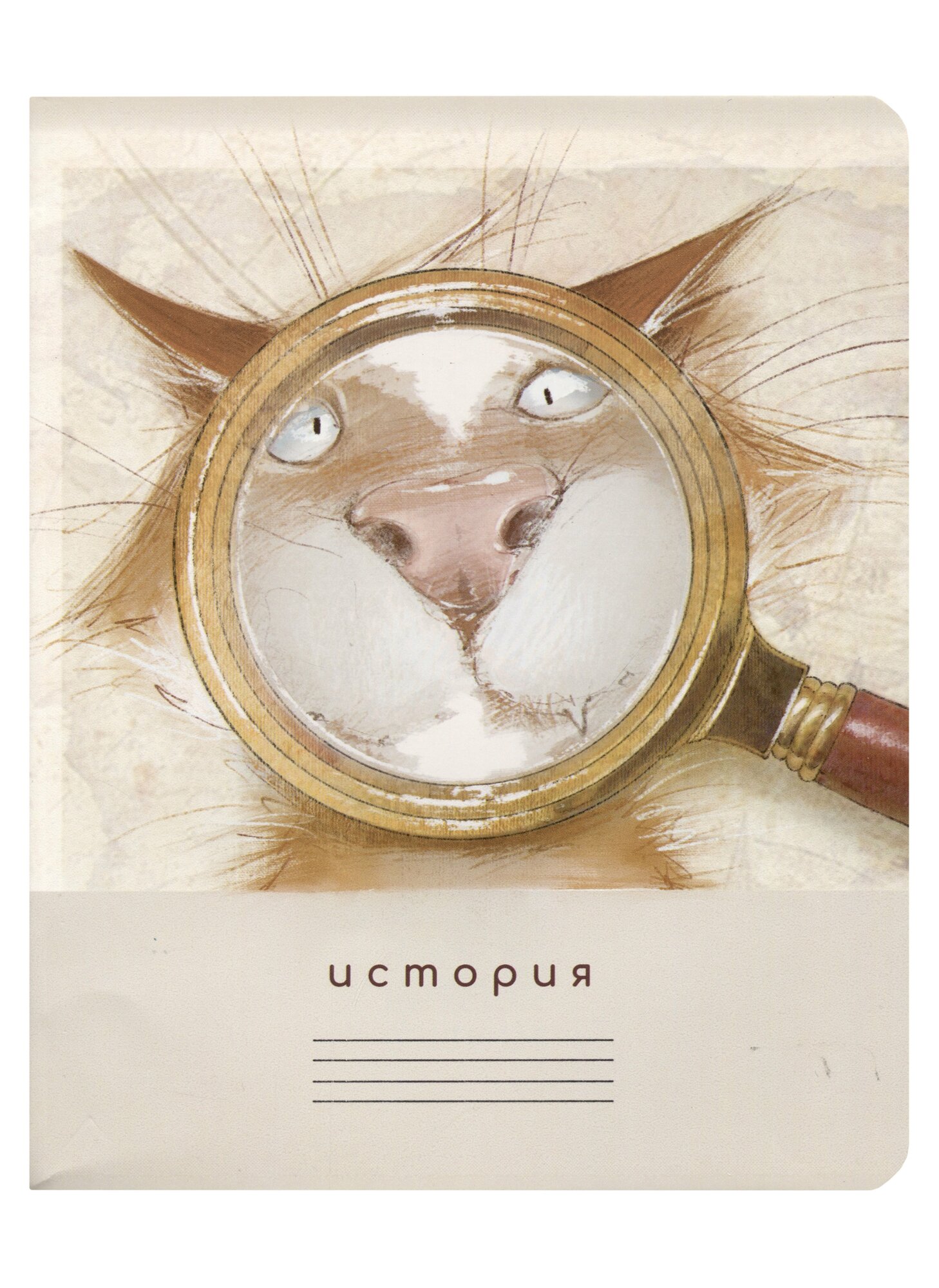 Тетрадь предметная в клетку "Кот учёный. История", 48 листов