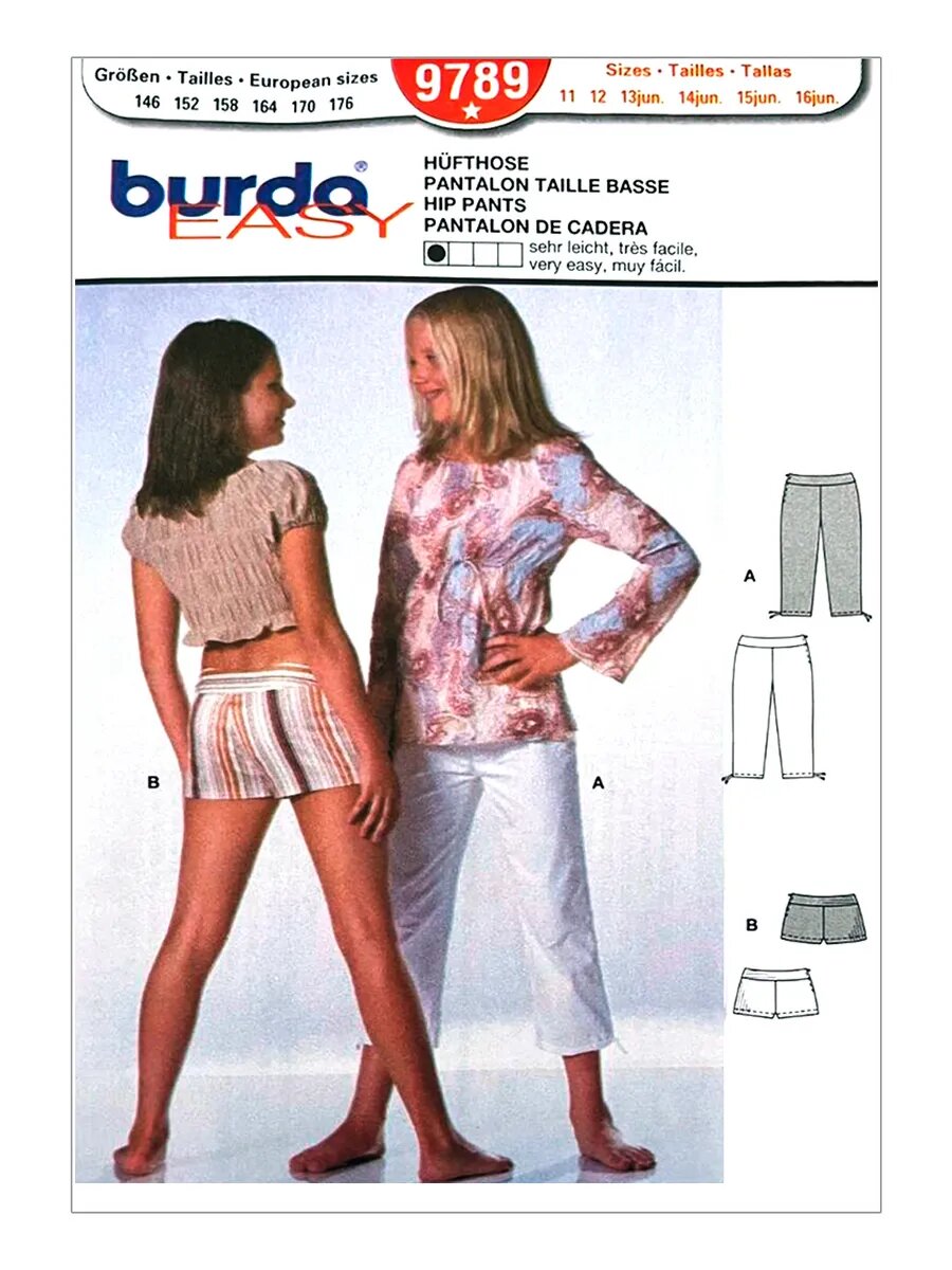 Выкройка Брюки; шорты