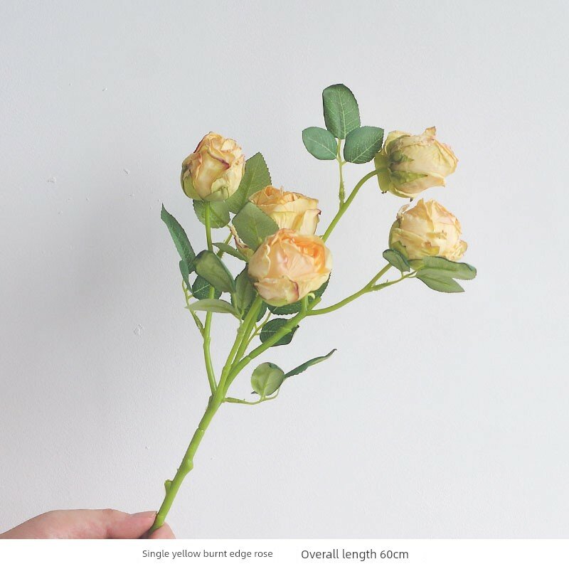 Ретро роза искусственный цветок гостиная искусственный цветочный букет украшения обеденный стол журнальный столик