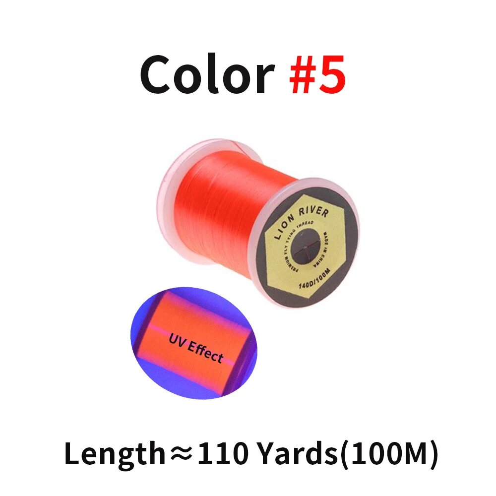 Bimoo нить для вязания мушек 140D 110 ярдов 1PC color 5