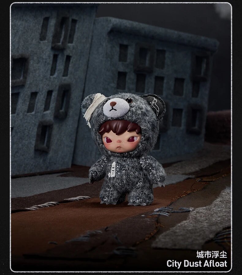 POP MART Hirono Road Journal Mystery Blind Box виниловая кукла Серый, City Dust Afloat