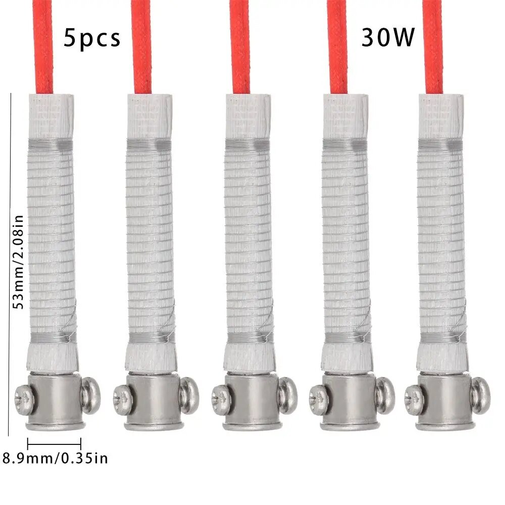 Внешний нагревательный элемент для паяльника 220В 30/40/60Вт 5pcs-30W