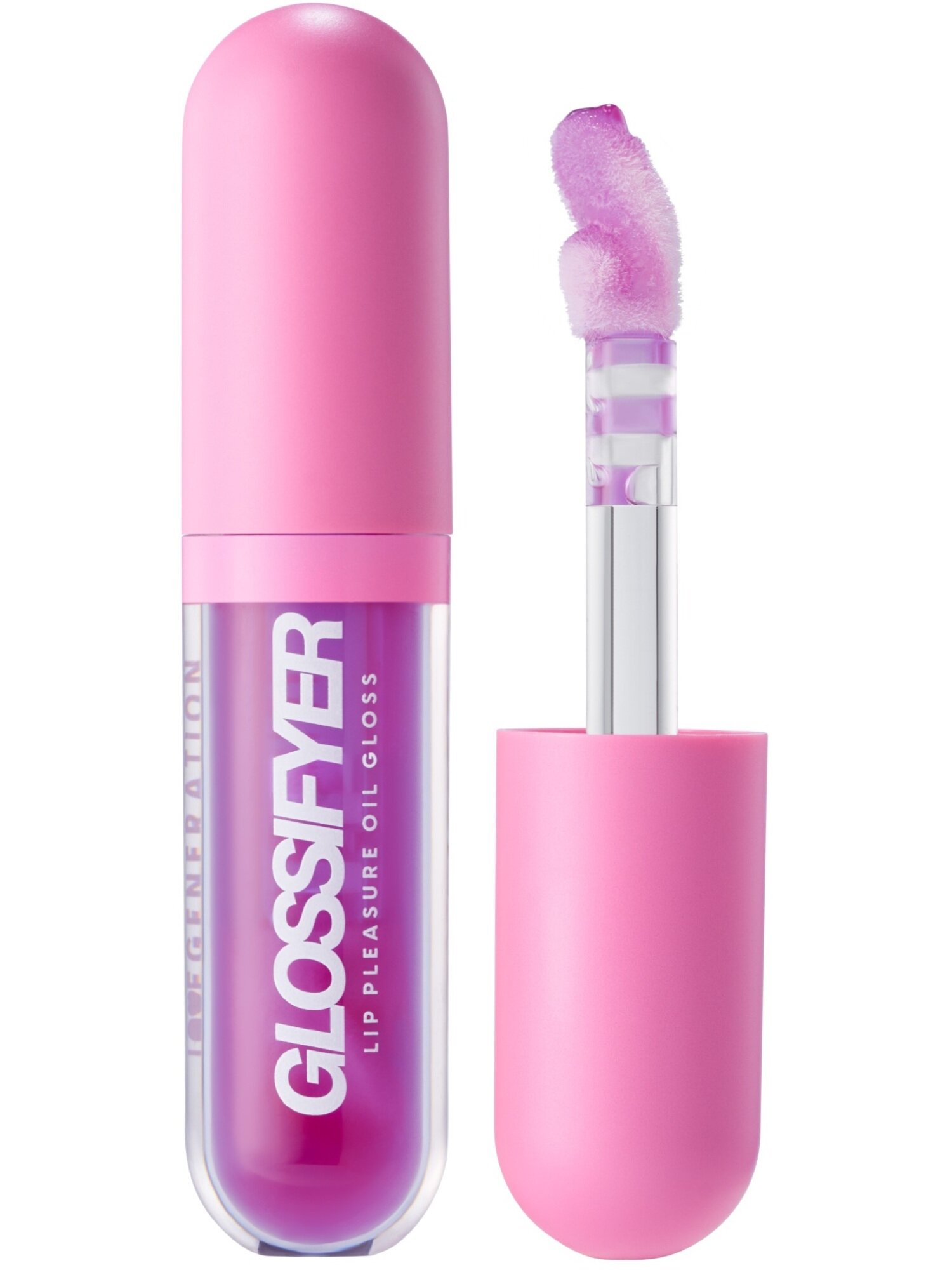 Масло-блеск для губ Love Generation Glossifyer глянцевый, с эффектом сияния и увлажнения, тон 05, фиолетовый, 3,5 мл