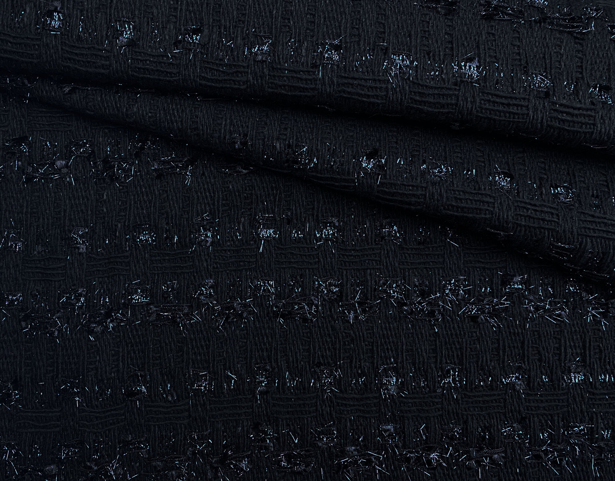 Ткань Шанель чёрного цвета 19267