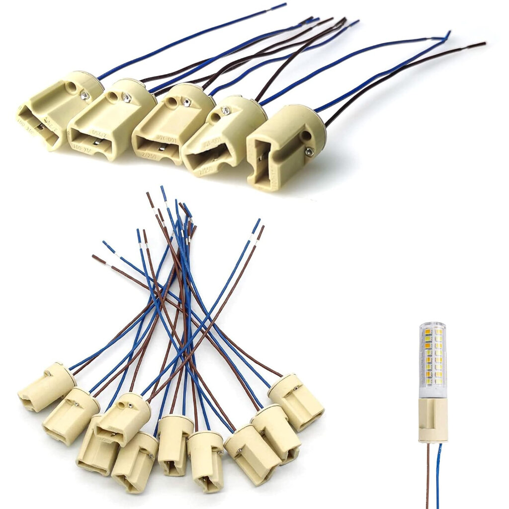 15 патронов g9, цоколь 250,0 В, керамическая розетка с кабелем g9, 140 мм, для галогенных ламп G9led