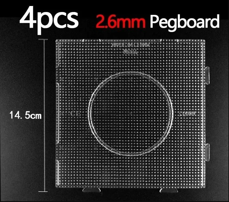 2.6mm Основа Для Термомозаики Круг, 4 Шт, Прозрачный, 5+ Лет
