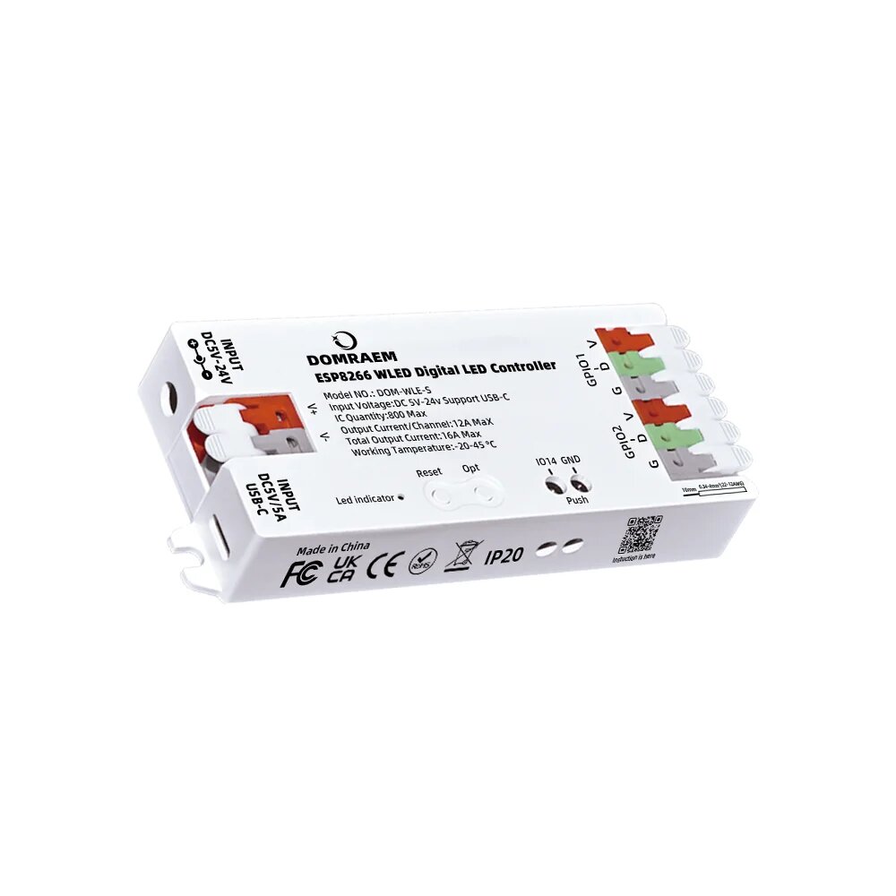 DOMRAEM ESP8266 WLED RGB-контроллер