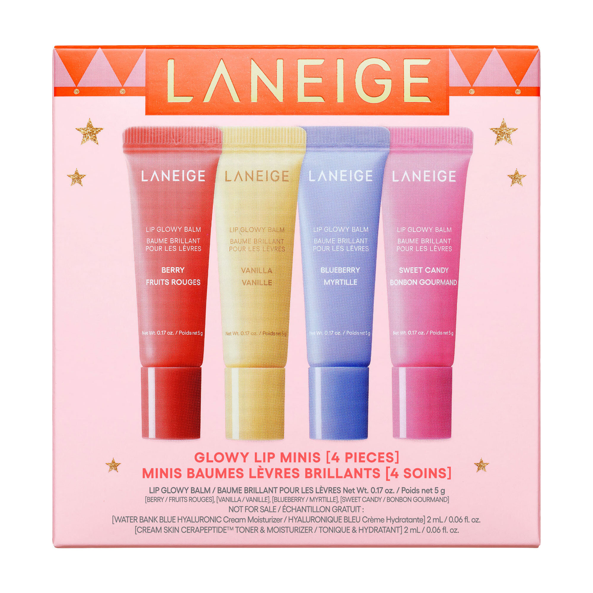 Подарочный набор Laneige Glowy Minis, для губ