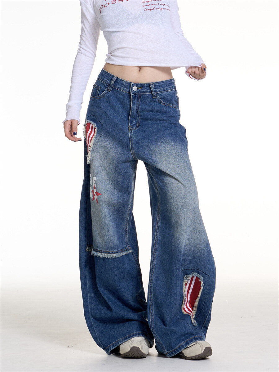 LI Mall Панталоны для фитнеса Девушки Просторные Модные Хлопок с лайкрами