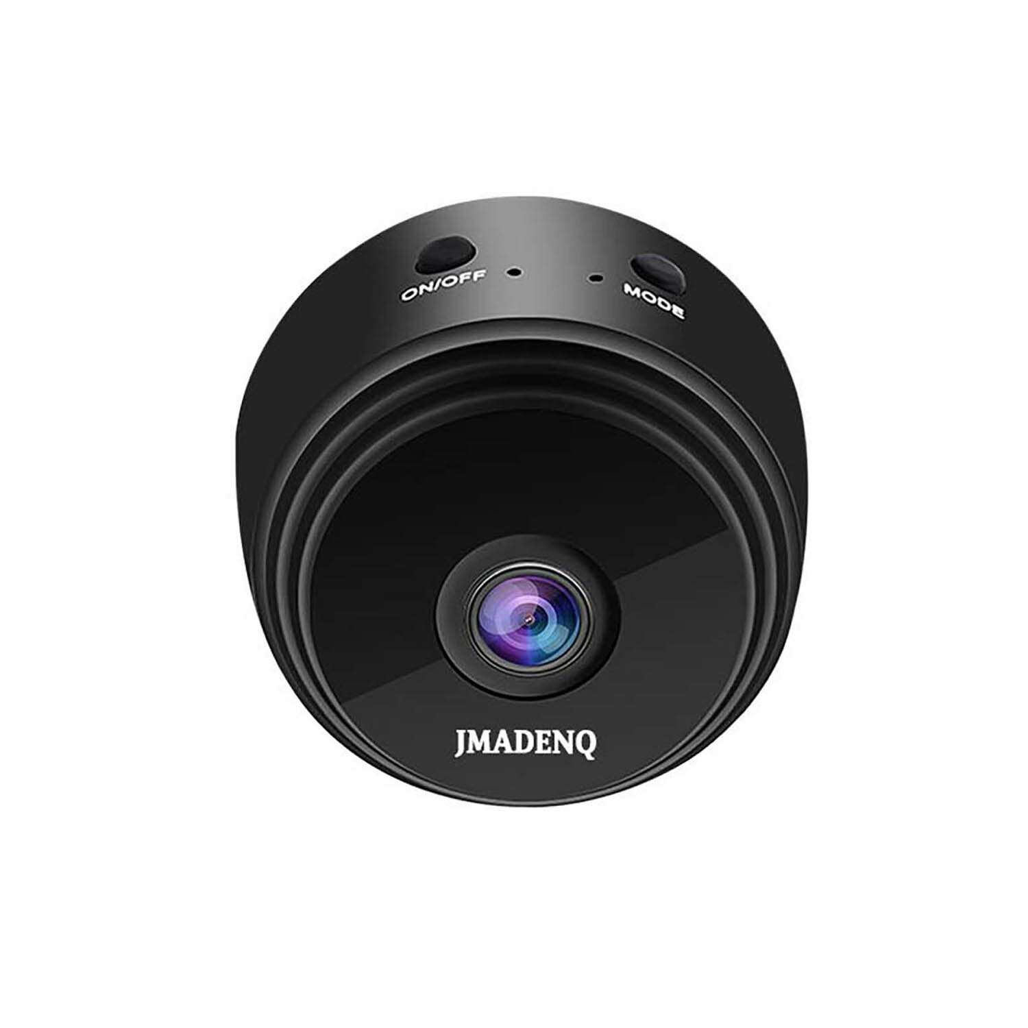 Мини скрытая шпионская камера беспроводная с управлением через WiFi, камера для наблюдения через приложение, высокое разрешение, стабильная ночная съемка, удаленное обнаружение для безопасности, для использования на улице и в помещении, большая емкость,