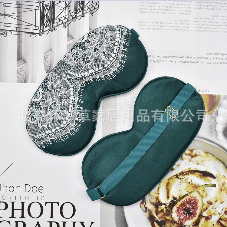 Корейская Милая маска для глаз мужчин и женщин Сексуальная Черная кружевная шелковая маска для глаз затенение маска для