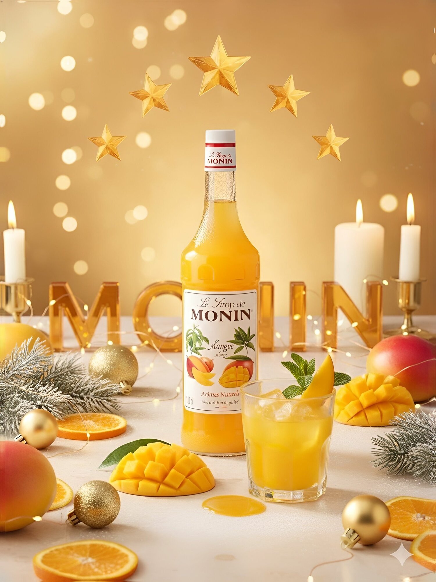 Сироп Monin Манговый для коктейлей, лимонадов и тропических миксов