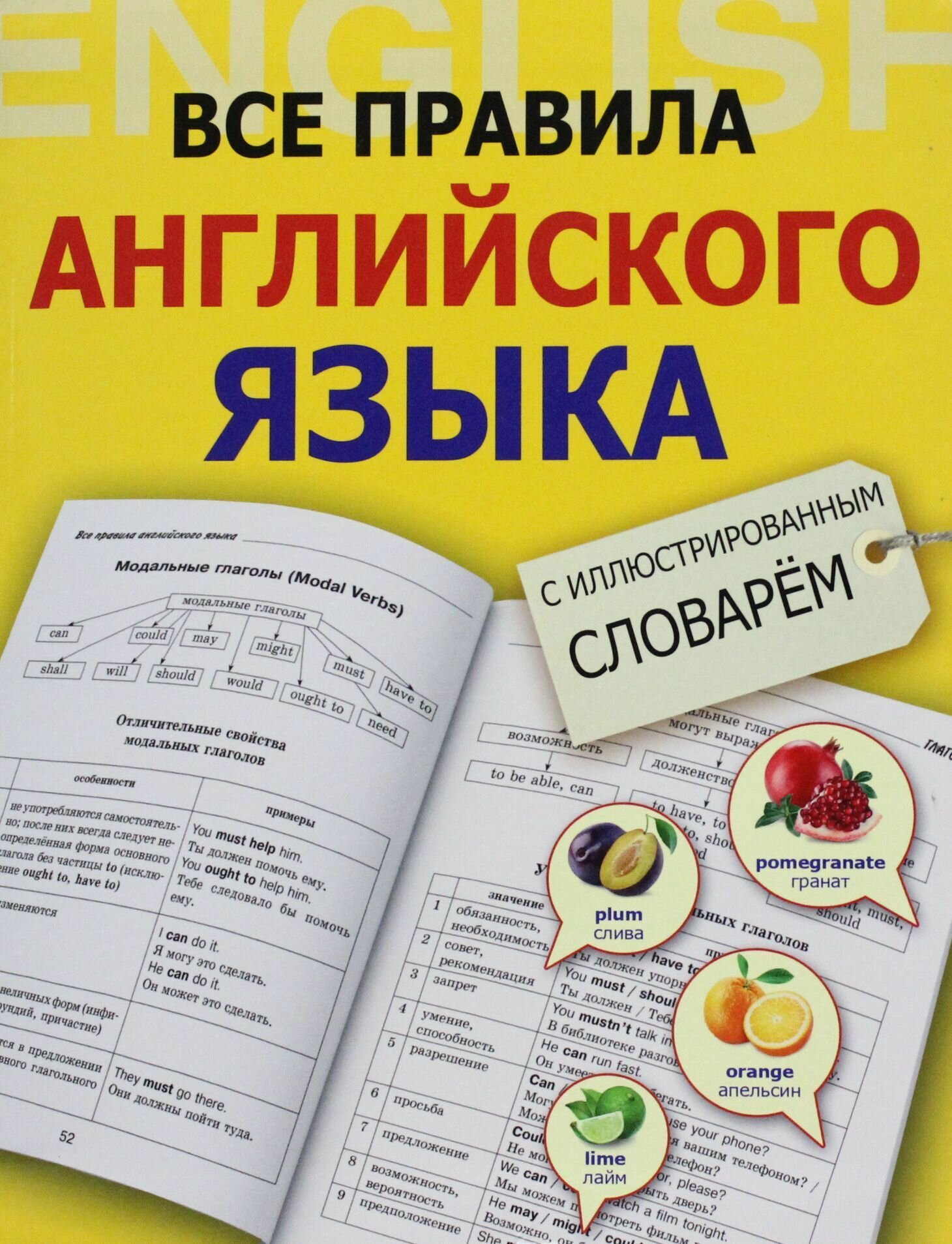 Книга "Державина В. Все правила английского языка +Иллюстрированный словарь."