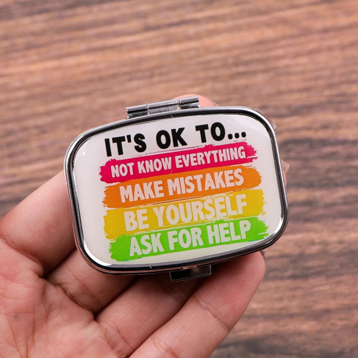 Металлическая мини-коробка для таблеток Pill Boxes