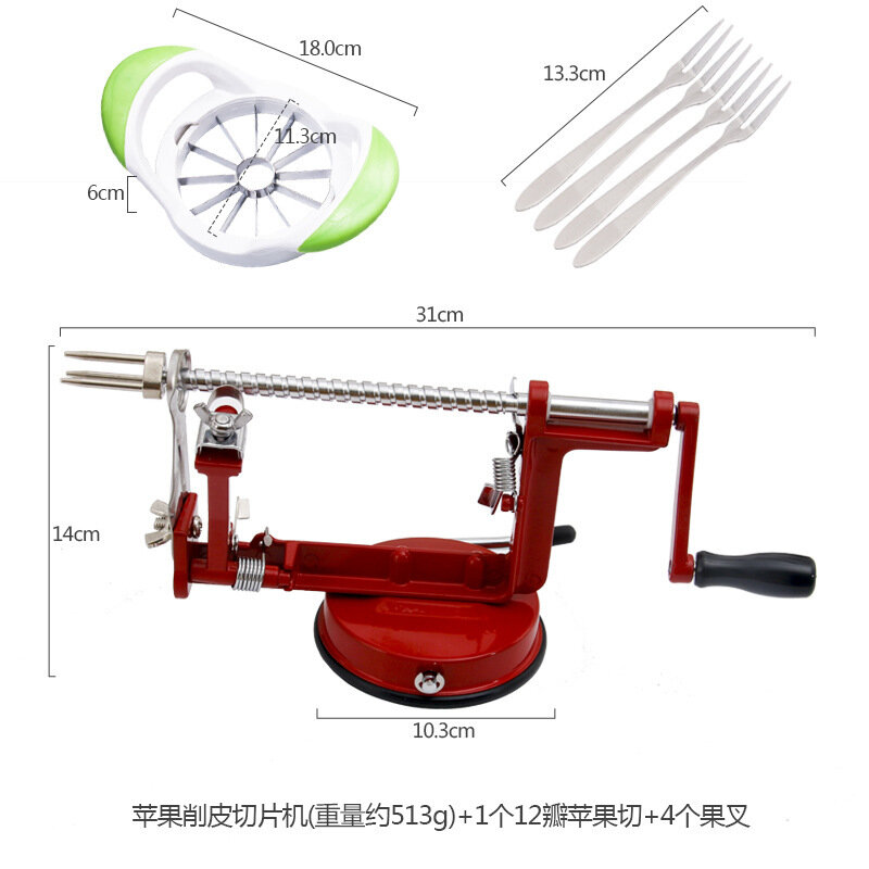 Овощечистка для фруктов, яблок, груш, полностью автоматическая, многофункциональная, ручная овощечистка