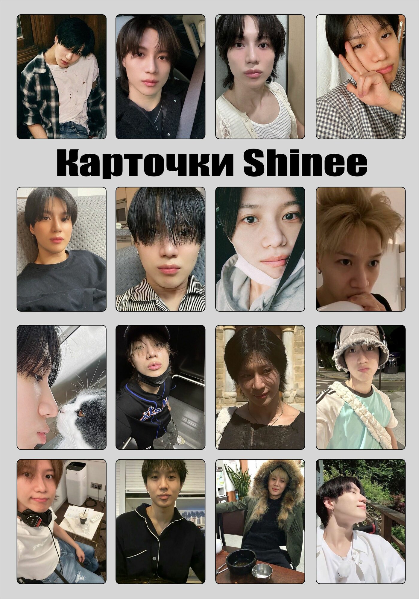 Карточки Шайн, карточки Shinee