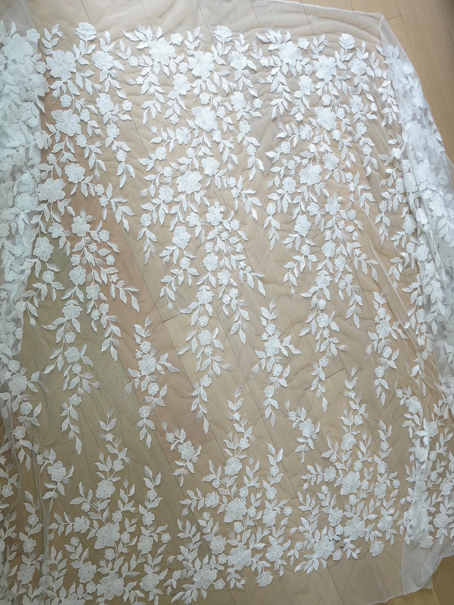 Кружевное полотно из полиэстера и хлопка для пошива