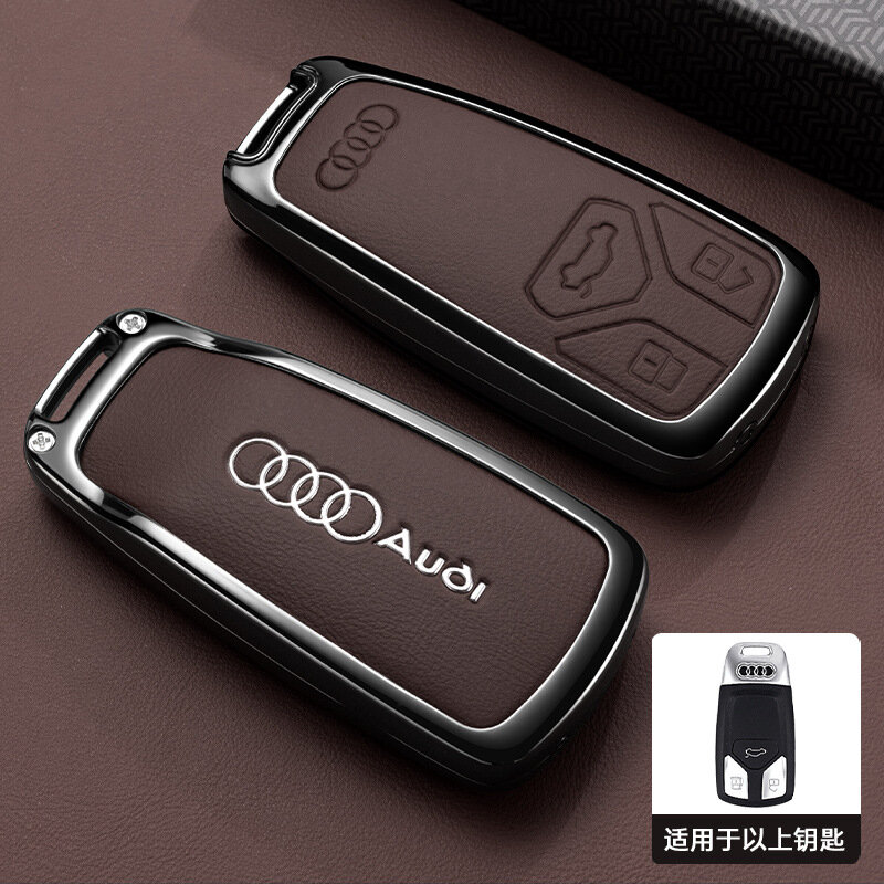 Подходит для ключей Audi A6L 2023 года, A4L, Q5L, A3, A5, A8, Q7, Q4, e-tron/tt/rs, держатель ключей из сплава
