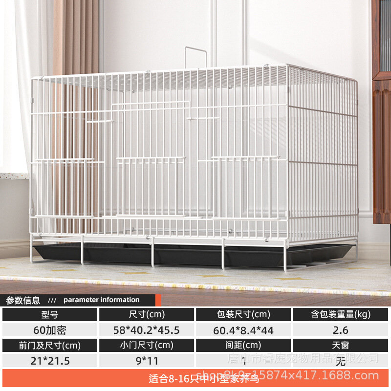 Клетка для птиц, вилла для попугаев, складная проволочная клетка для голубей, волнистых попугаев, щеглов, неразлучников, металлическая клетка для птиц