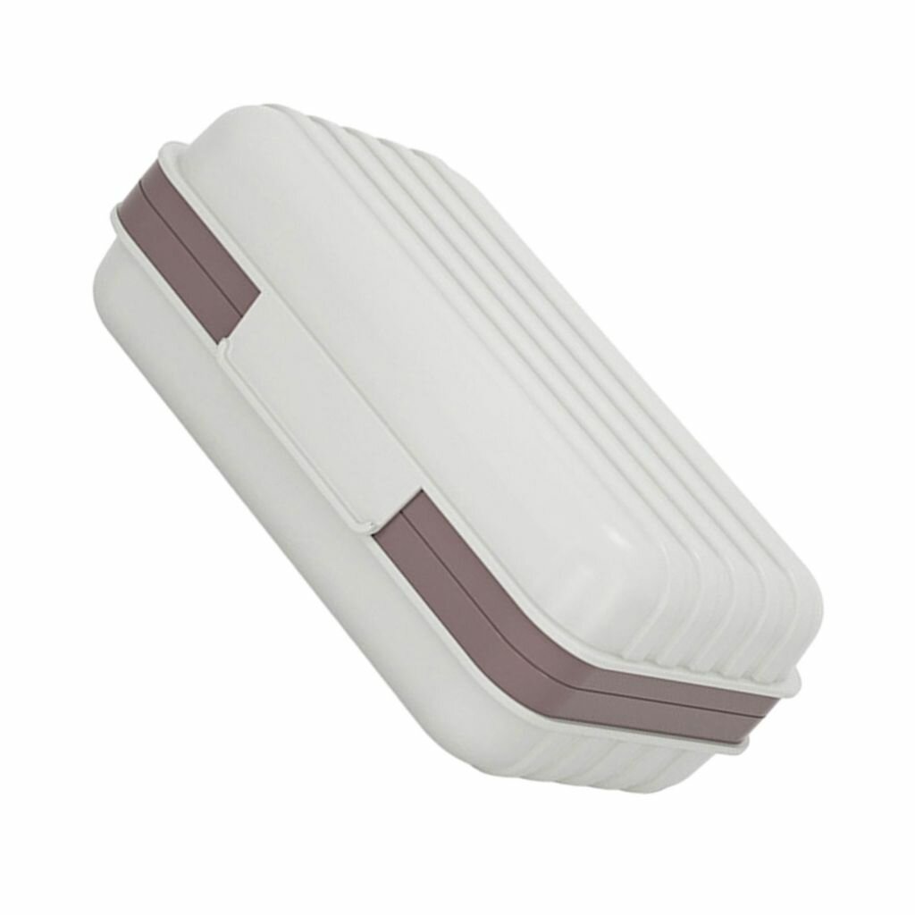 Дорожная мыльница-серо-белая