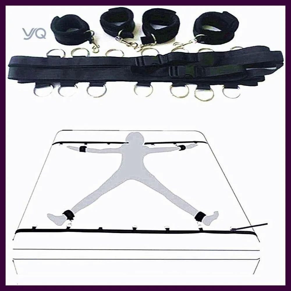 БДСМ-кровать, набор игрушек для бондажа, 6 шт