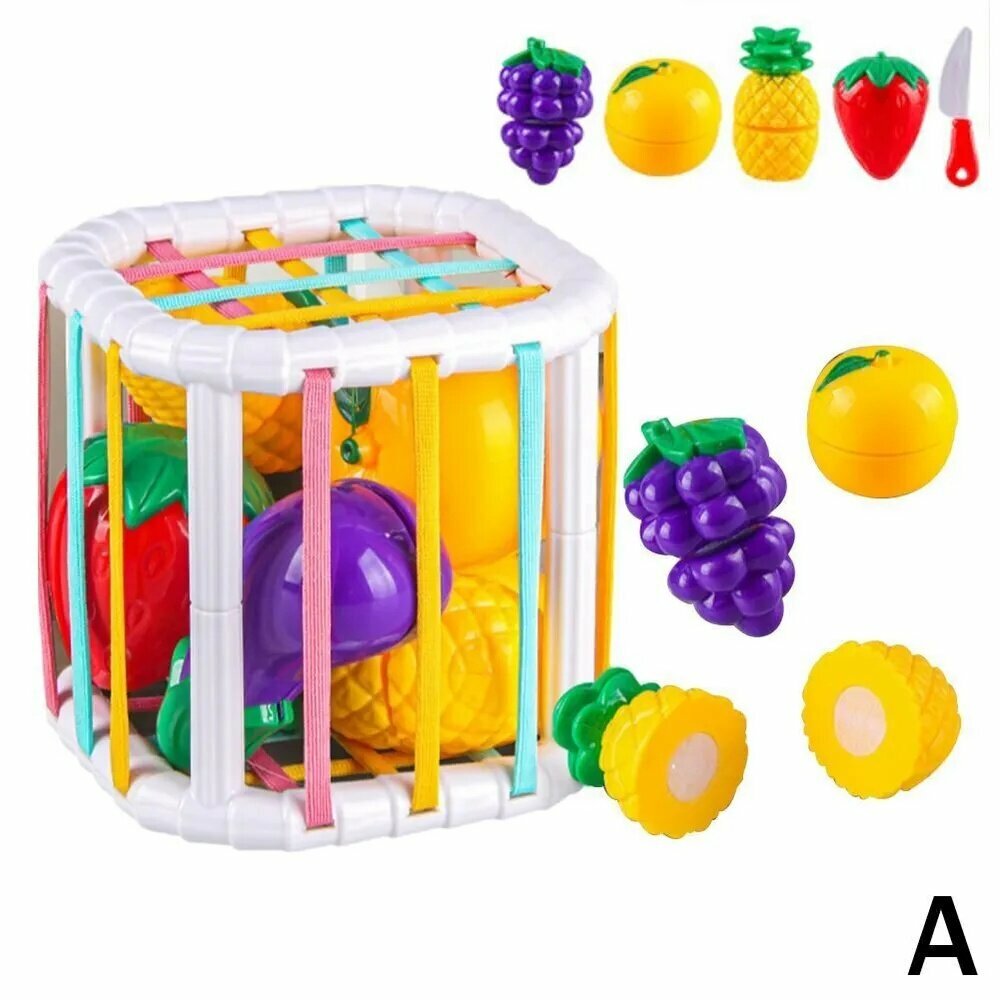 Разрезанные фрукты Cesele для раннего образования в форме цветных игрушек