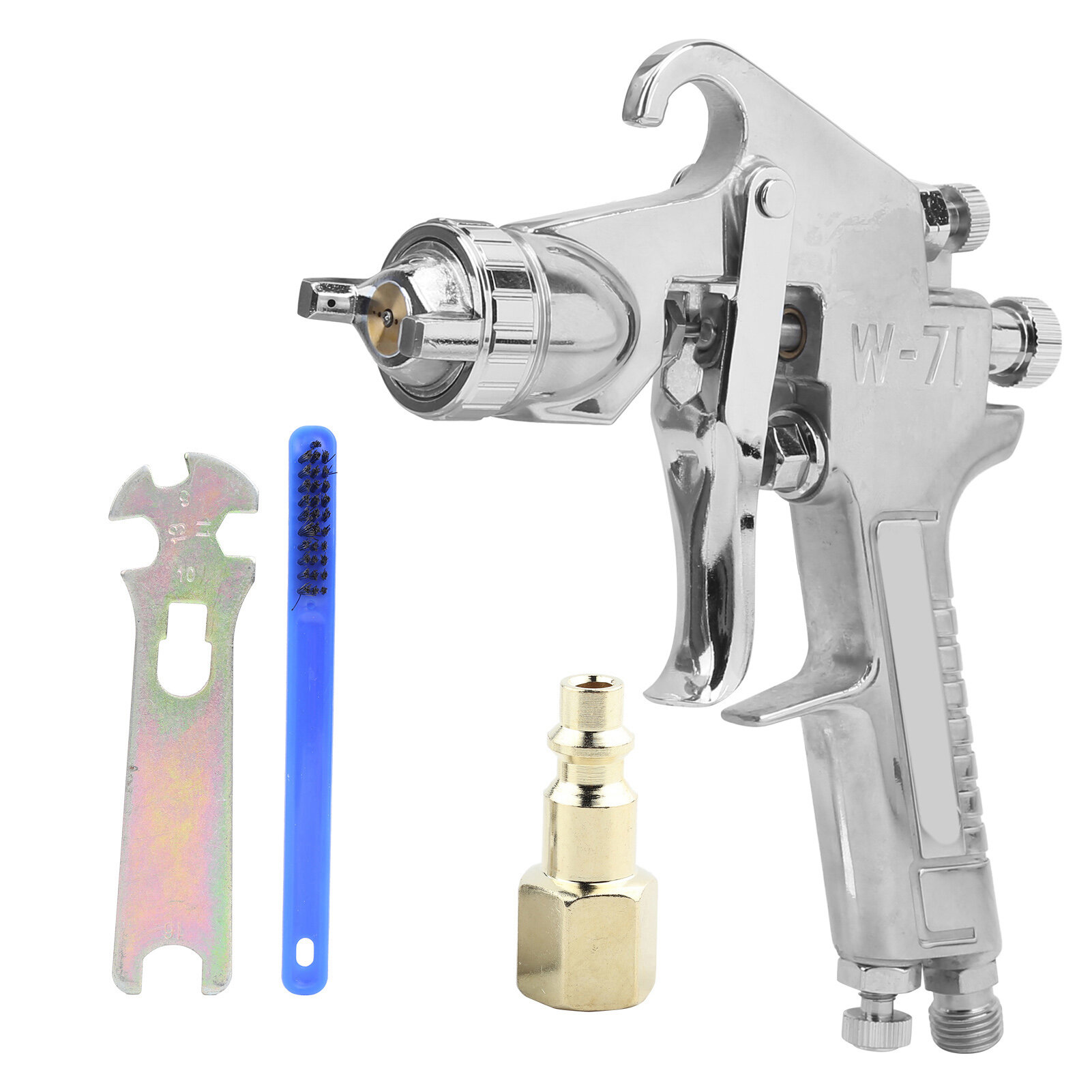 Набор краскопультов Upper Pot W-71 1,3 мм, американского типа, для покраски стен, автомобилей, дверей и других поверхностей.