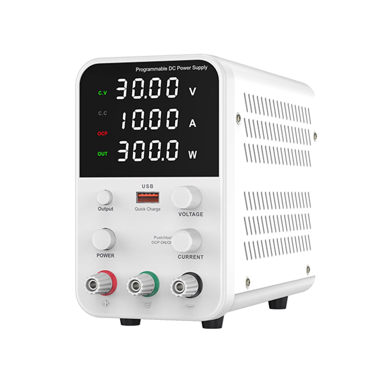 Регулируемый Бенч Питания DC, 30V 10A, Цифровой Дисплей, Автоматическое Переключение Постоянного Напряжения и Тока, для Научных Исследований и Ремонта Электроники